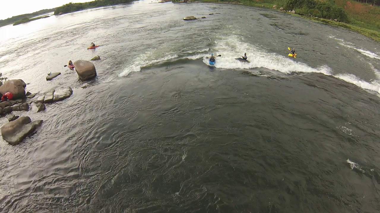 Rapids of the Nile River - SUPER HOLE (DRONE) - YouTube