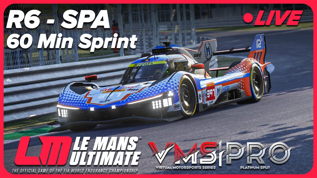 Le Mans Ultimate VMS Pro Series Platinum - Race 6 Spa-Francorchamps ...
