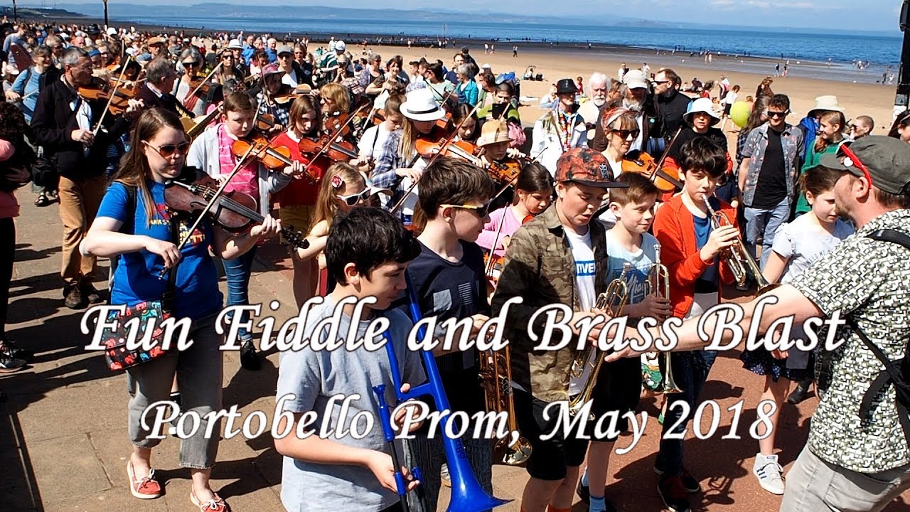 Fun Fiddle and Brass Blast performing on Portobello Prom, May 2018 ...