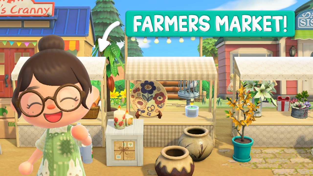 Turning my Shopping District into a Market! | Animal Crossing New ...