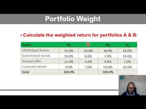 Calculating Portfolio Return - YouTube