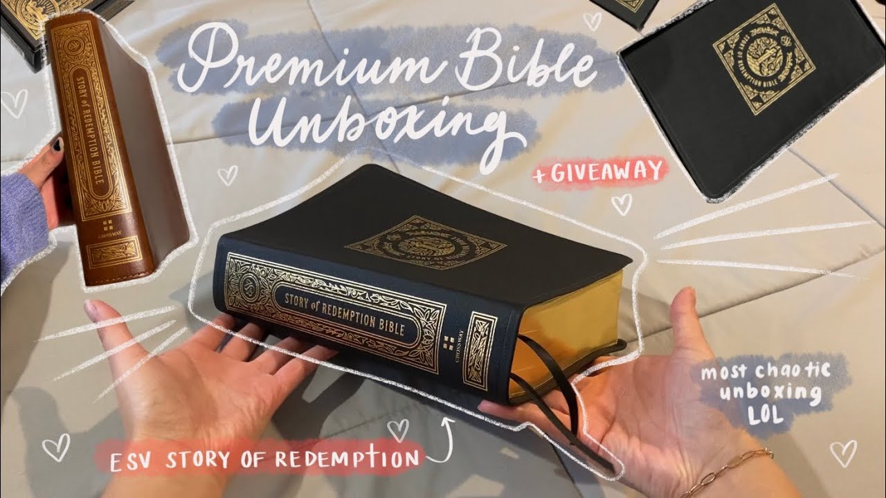Unboxing MY FIRST PREMIUM Bible: ESV Story of Redemption Bible + a ...