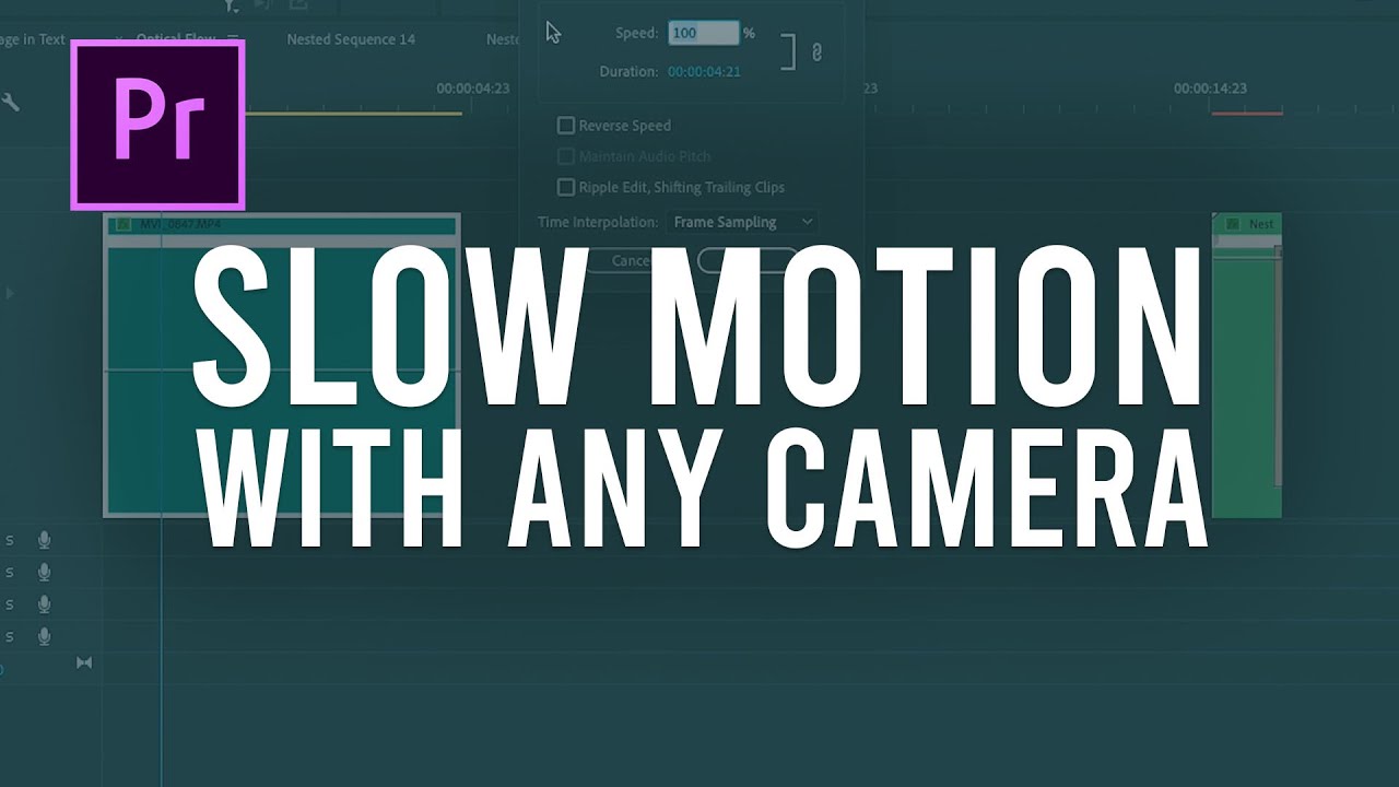 How to make any footage slow motion - Premiere Pro Optical Flow - YouTube