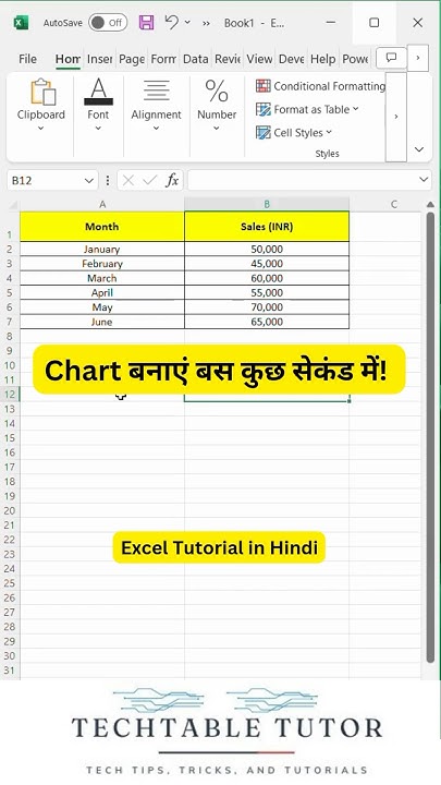 बस 2 क्लिक में Excel Chart बनाएं! 🎨 | Quick Excel Hack in Hindi #excel #excelshorts - YouTube