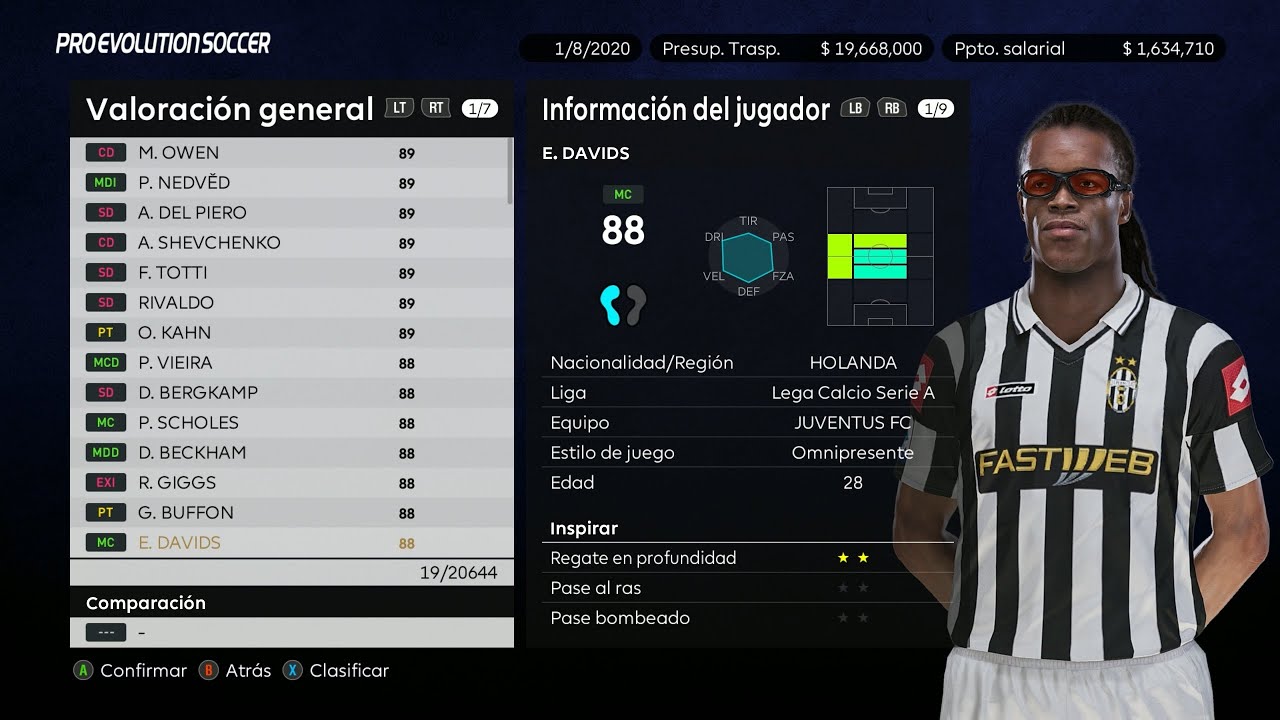 Pro Evolution Soccer TOP 50 Players - YouTube