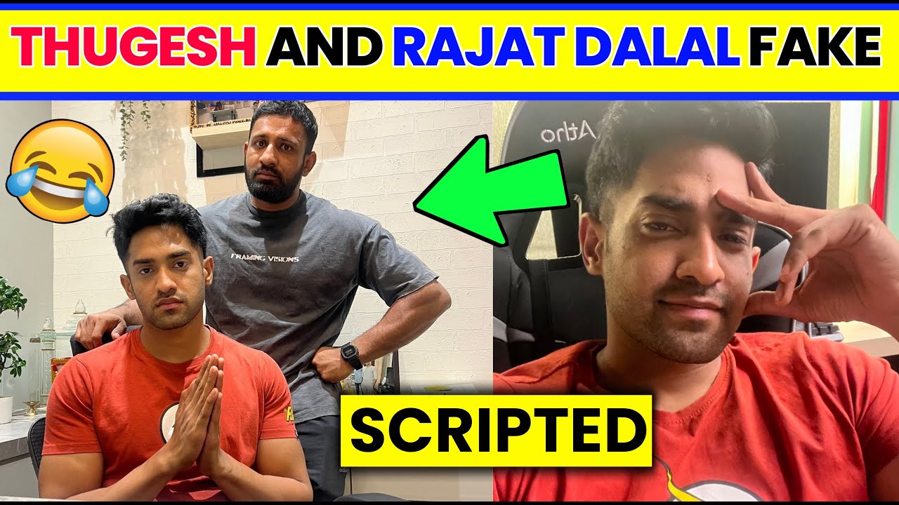 😲Thugesh and Rajat Dalal Scripted Controversy । Thugesh Reply rajat। Rajat । Thuges roast Video ...