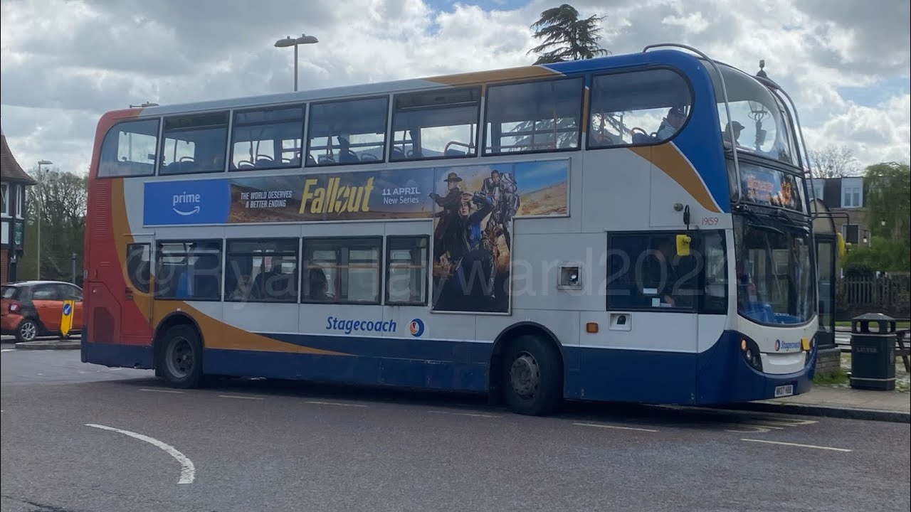 Stagecoach Winchester 19159 NK07 HBB on Route 69 to Winchester - YouTube