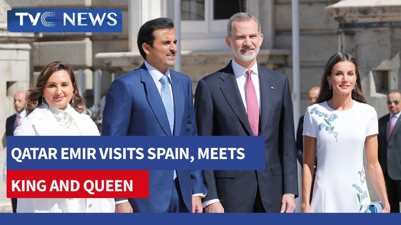 Qatar Emir Visits Spain, Meets King And Queen - YouTube