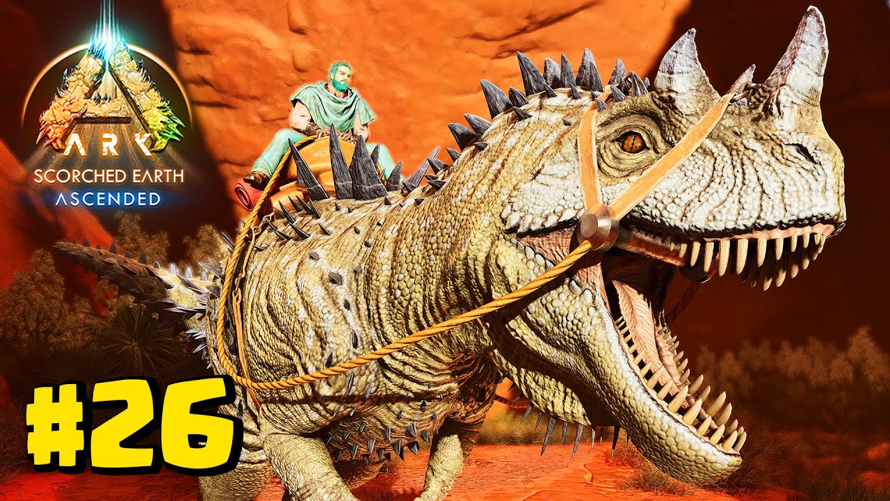 🌵DOMEI O CERATOSSAURO O NOVO DINO DO ARK! - ARK SCORCHED EARTH #26 🌵 ...