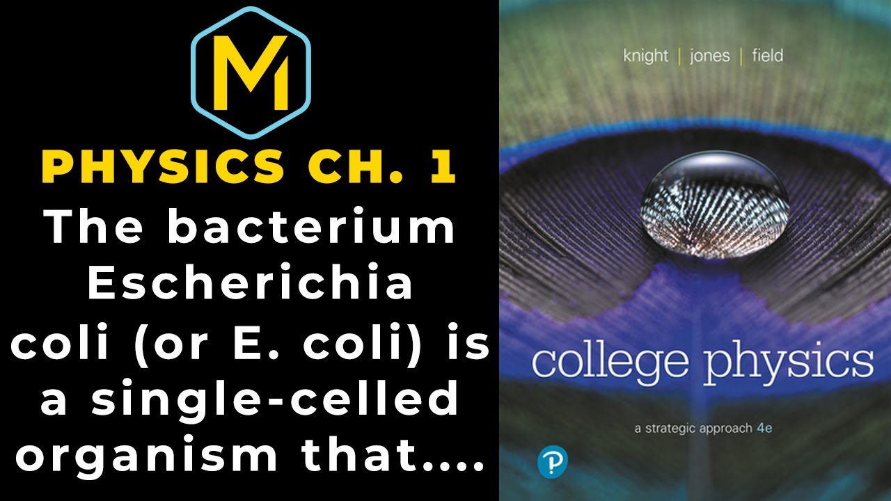 1.69 Mastering Physics Solution-"The bacterium Escherichia coli (or E ...