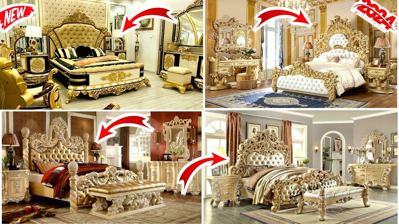 Latest chinioti furniture design 2024 | double bed | Chinioti Furniture ...