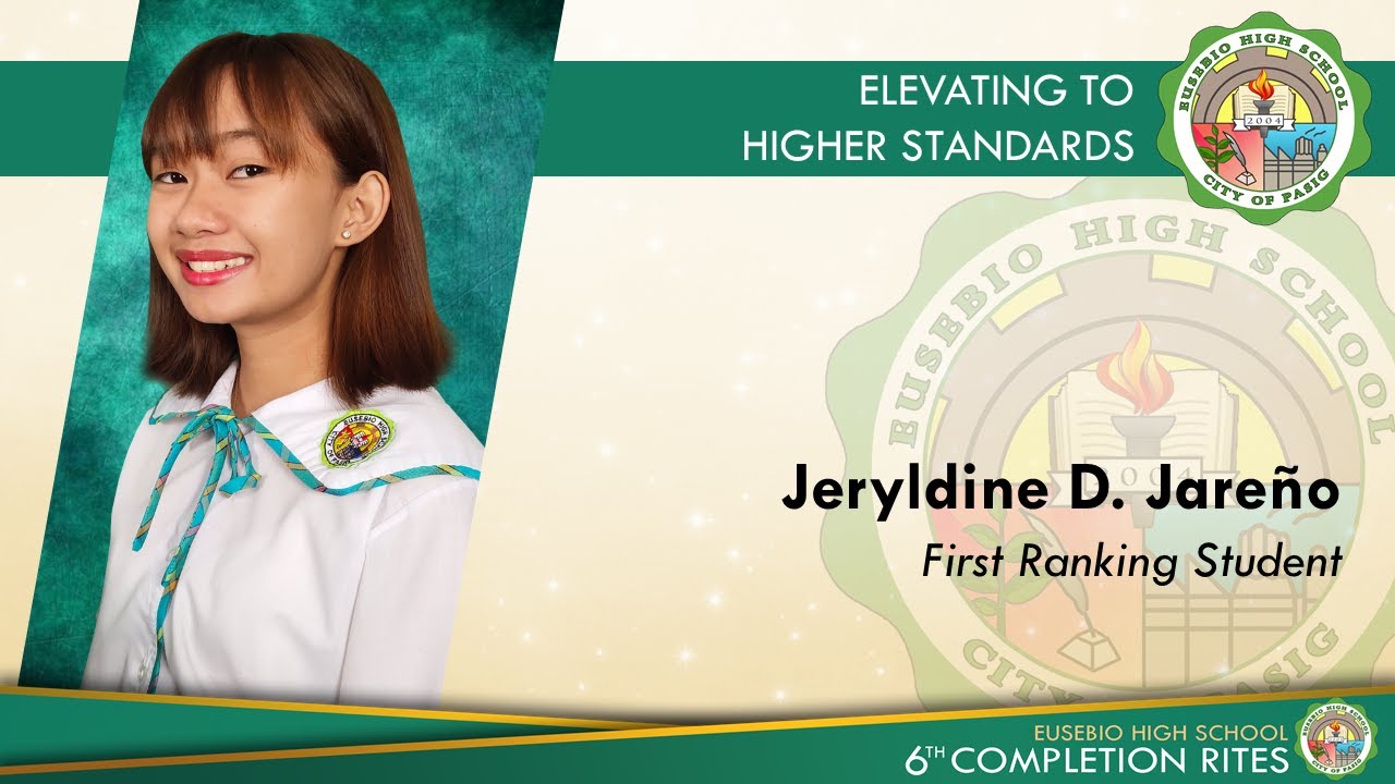 Eusebio High School :: Junior High School :: Completion Rites :: SY ...