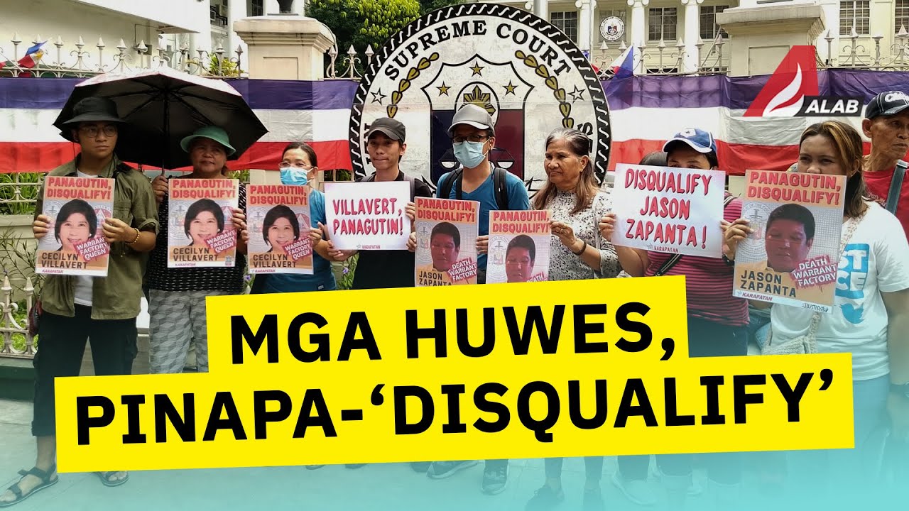 Mga huwes, pinapa-'disqualify' (ALAB Newscast) - YouTube