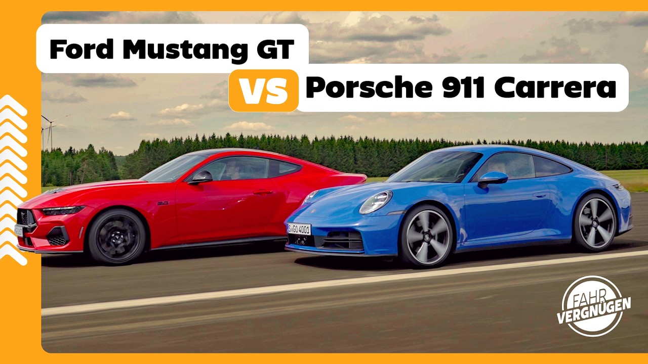 Ford Mustang GT vs. Porsche 911 Carrera: American Style gegen Deutsche ...