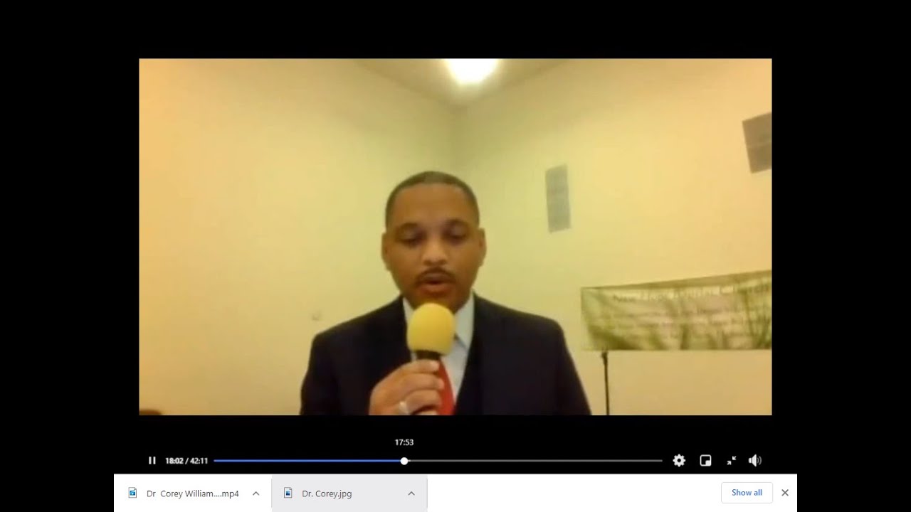 Dr Corey Williams Preaching - YouTube