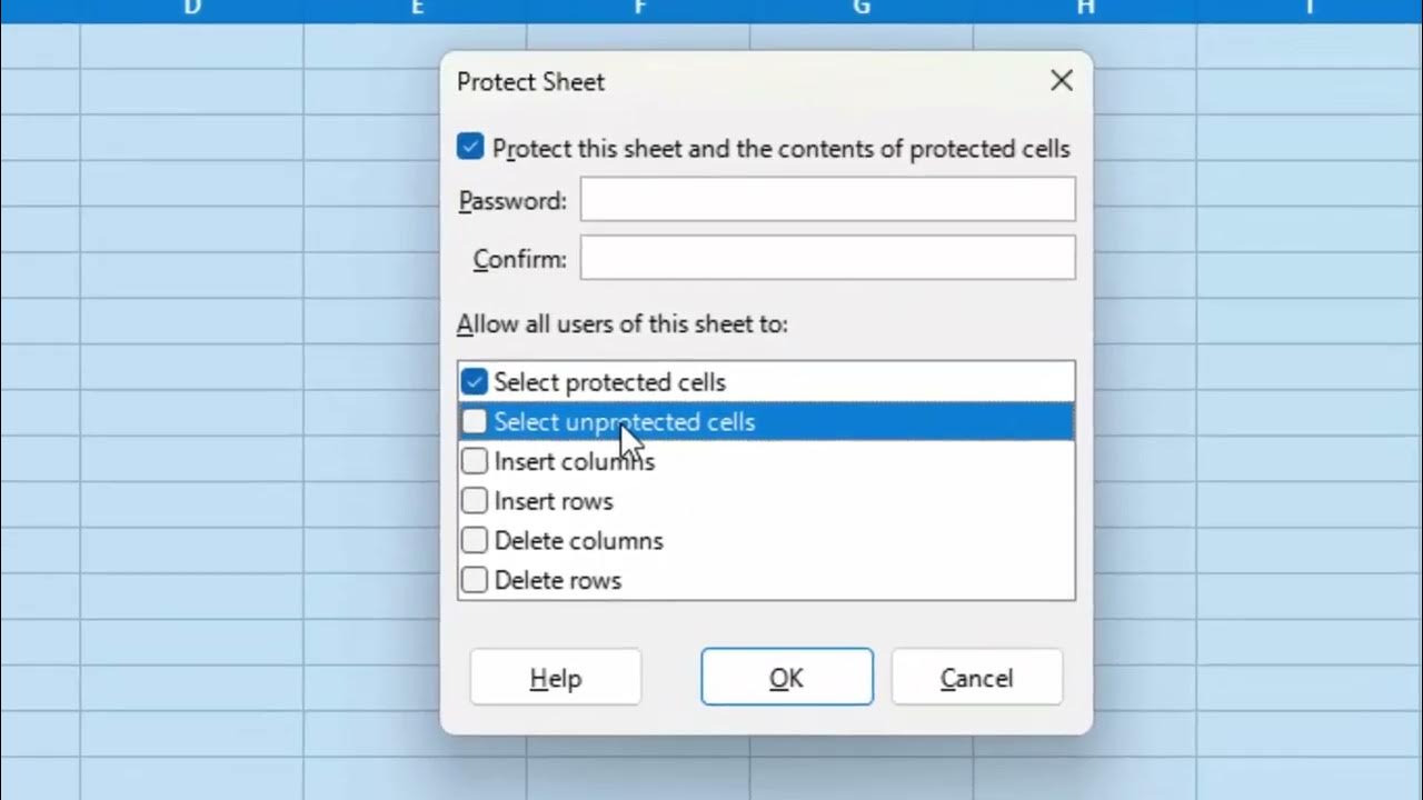 How to protect your sheet with password in Microsoft Excel and Libre calc@COMPUTEREXCELSOLUTION ...