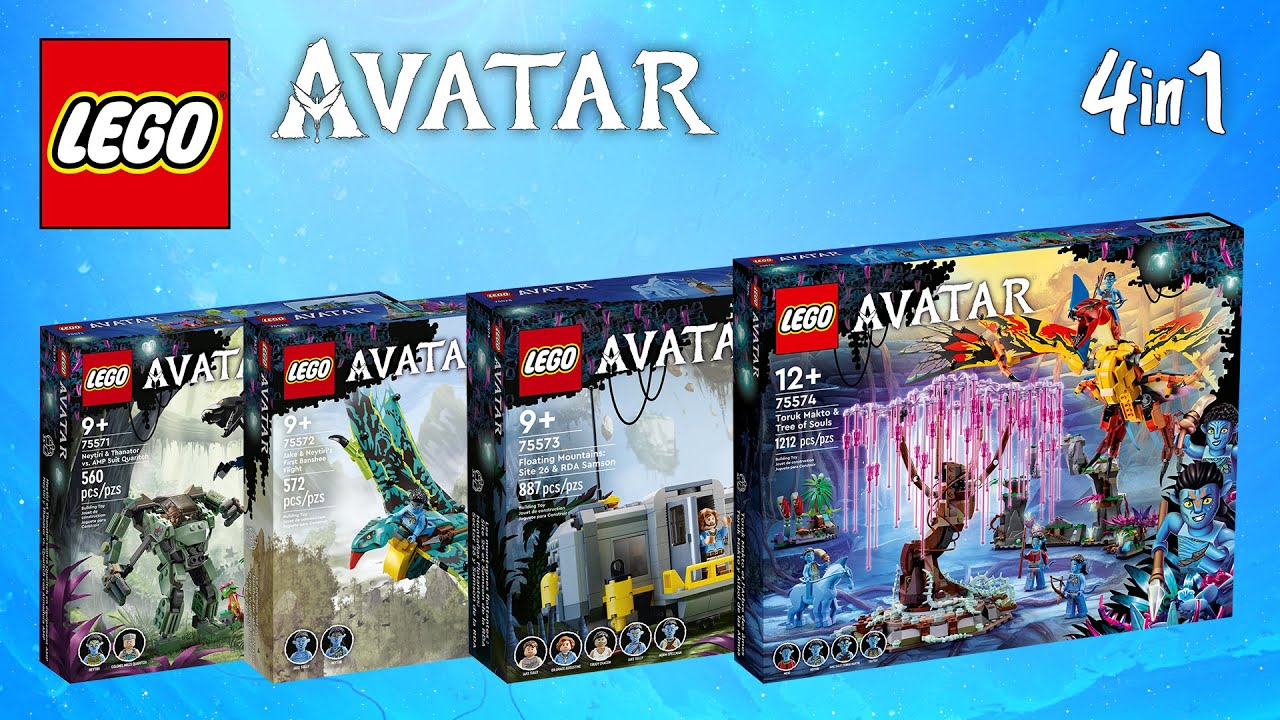 All LEGO® Avatar 2022 (4in1)[3231 pcs] Step-by-Step Building ...