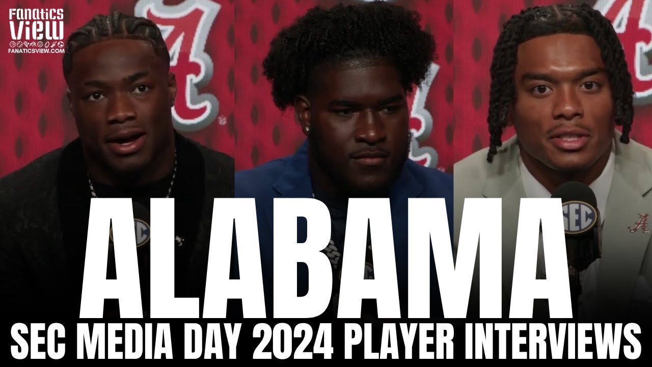 Jalen Milroe, Tyler Booker & Malachi Moore Discuss Alabama's 2024 ...