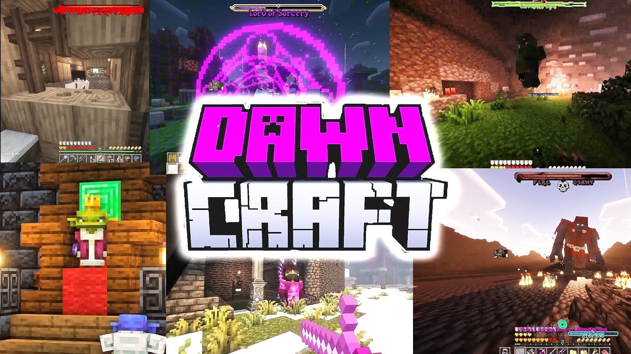 DEFEAT ALL MISSION BOSSES Trong Minecraft mod DAWNCRAFT #minecraft # ...