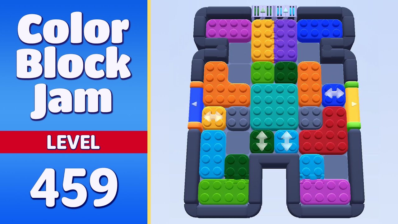 Color Block Jam Level 459 | Every Puzzle Solved! 🎯 - YouTube