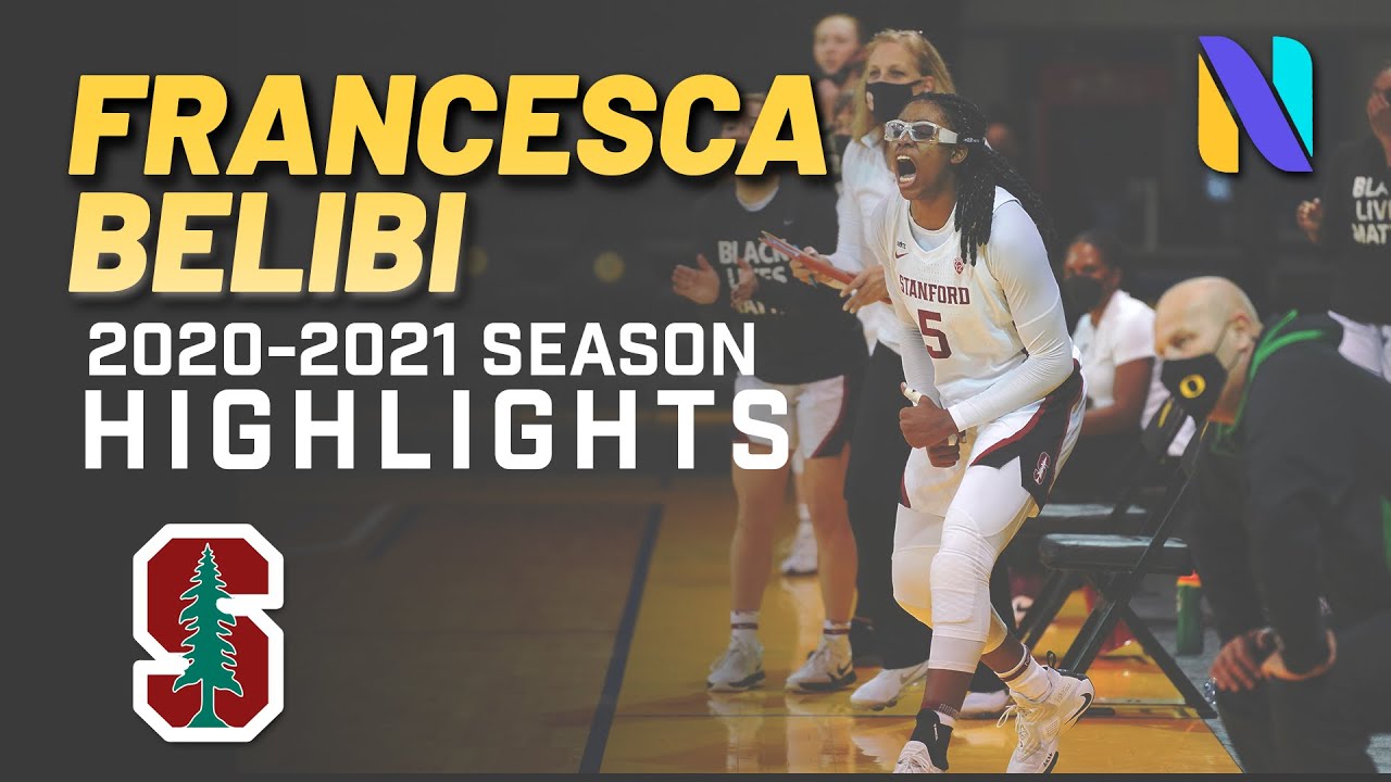 Francesca Belibi Stanford Cardinal 2020 -2021 Freshman Highlights | 8th ...