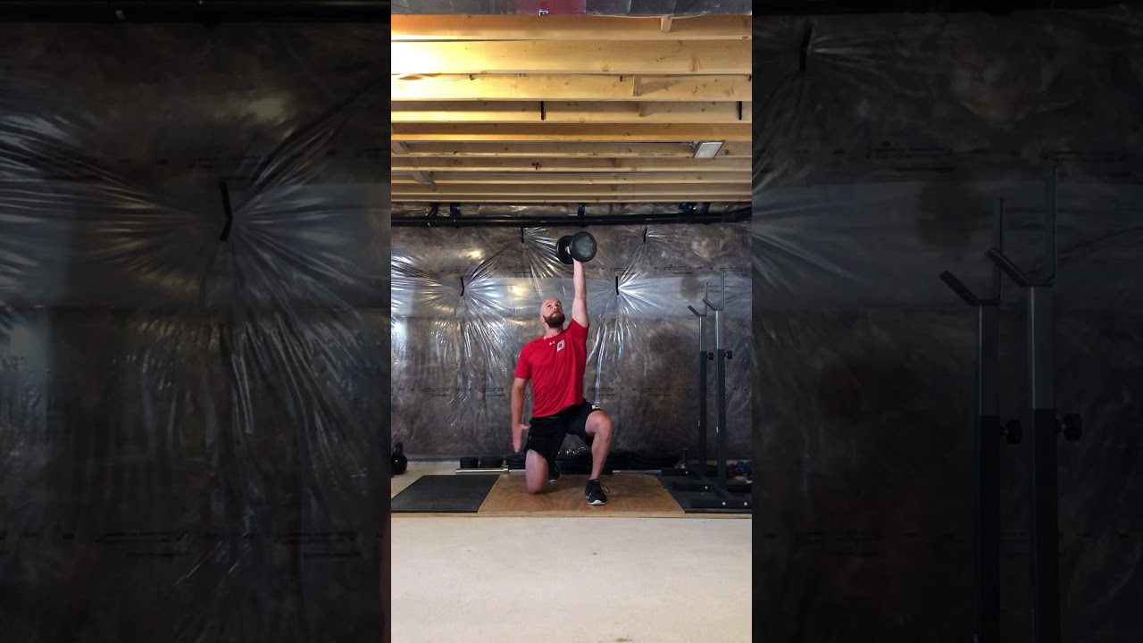 DB Combo - 1/2 Kneel Clean and Press to Windmill - YouTube
