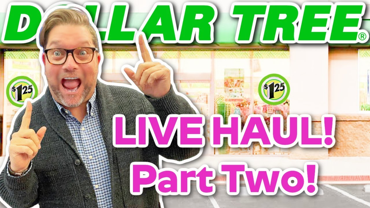 LIVE Dollar Tree Haul, Q&A and More! Let's Chat!!! PART 2 (Audio Issues ...