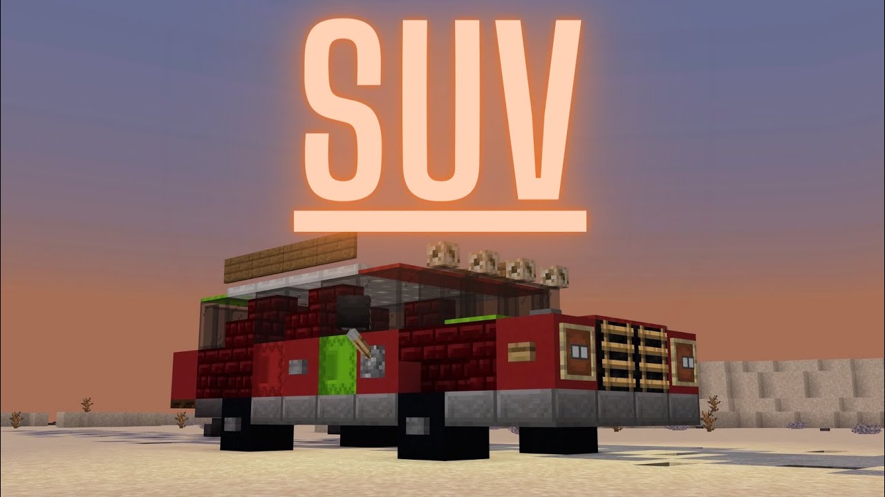 Minecraft: How to build a SUV in Minecraft | Minecraft Jurassic Park ...