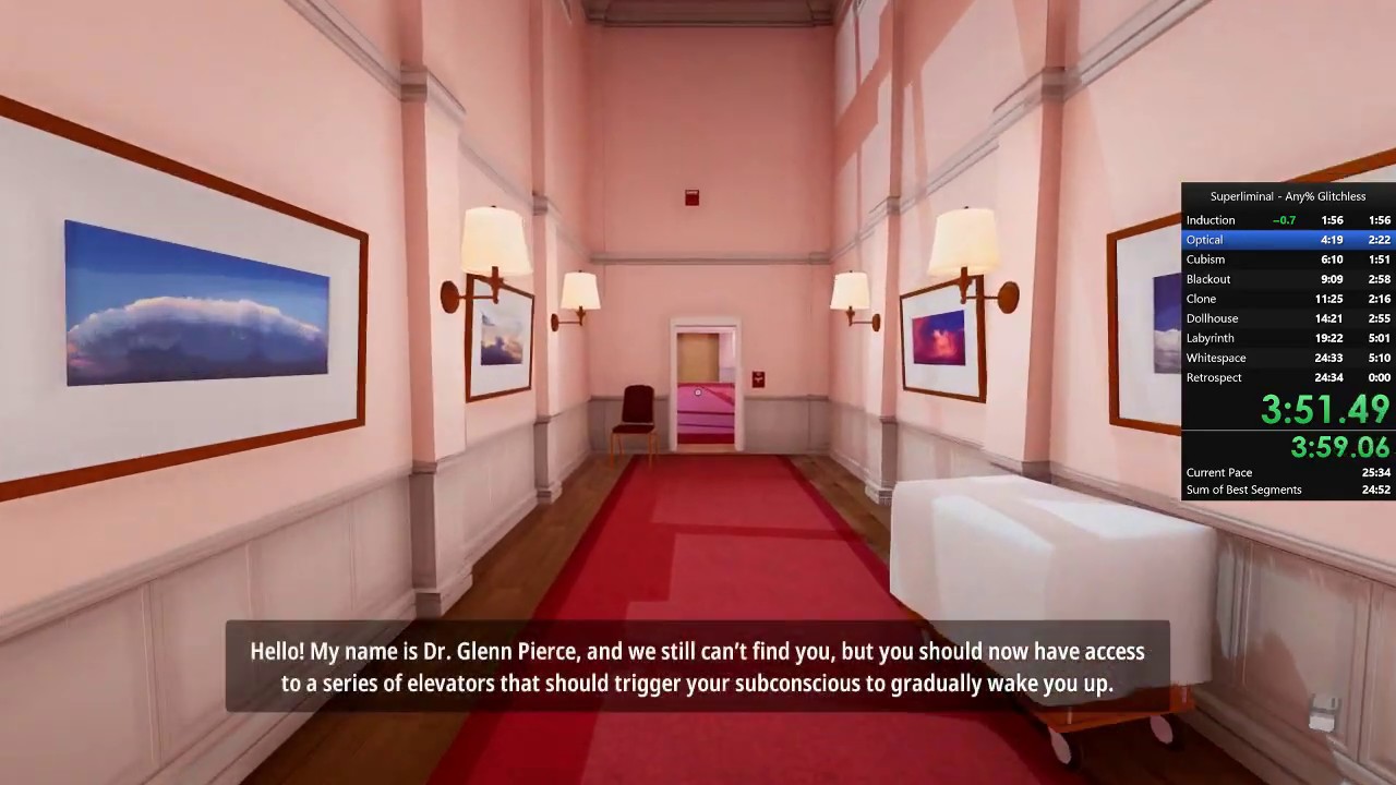 Superliminal Optical any% glitchless [2:18.28] - YouTube