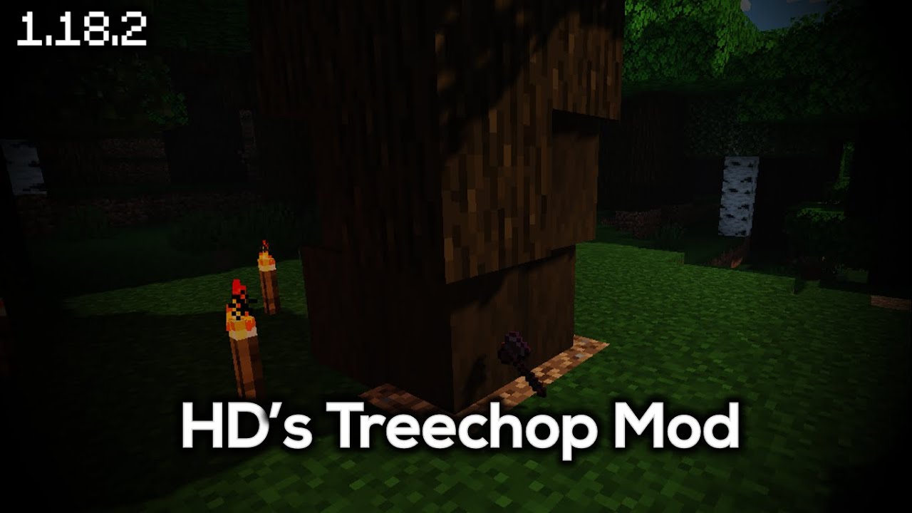 Minecraft 1.18.2 - HT's TreeChop Mod - YouTube
