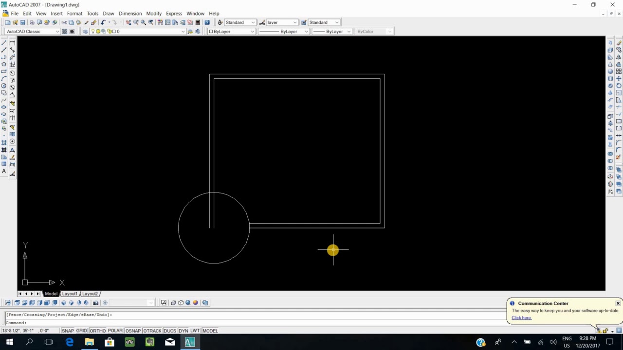 AutoCad 2007 tutorial in bangla (drawing plan with layers) - YouTube