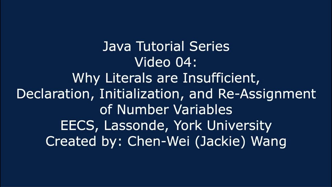EECS1021 Java Tutorial 04 - YouTube