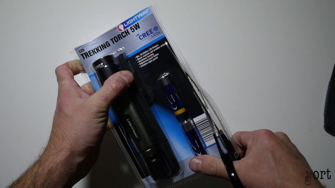 Trekking Torch Cree 5W Aldi - YouTube
