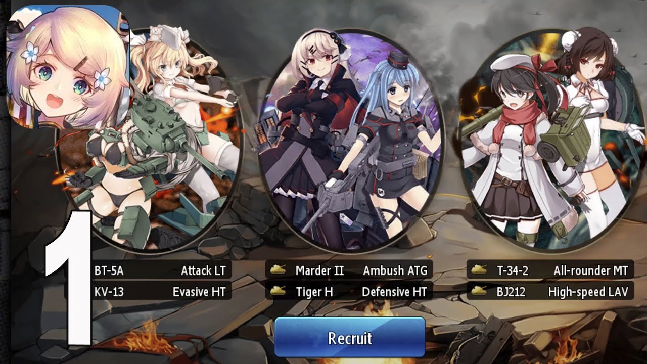 Metal Waltz: Anime tank girls - Gameplay Walkthrough part 1(iOS,Android ...