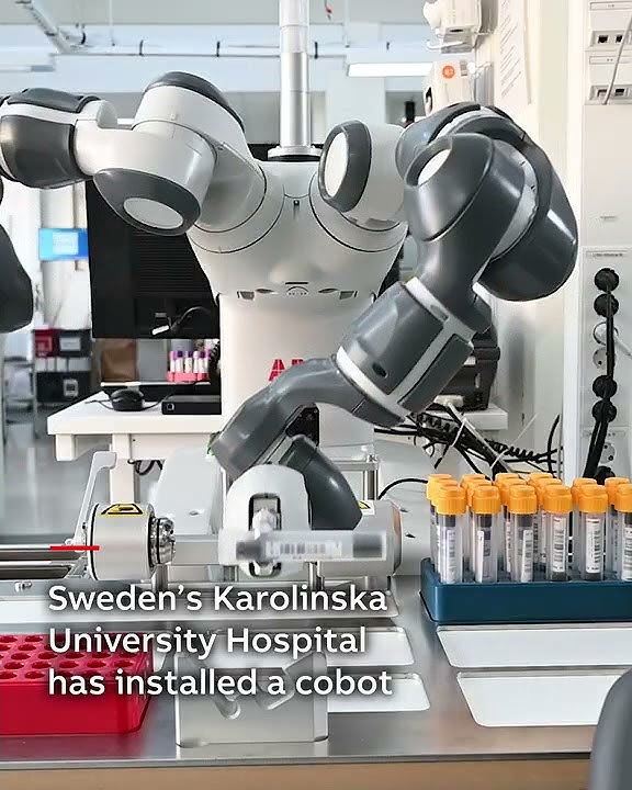 INCREDIBLE ABB ROBOT Working at Laboratory - ABB COBOT - YouTube