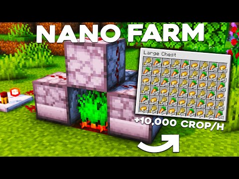 BU NANO FARM SAYESİNDE, MİNECRAFT'TA PATATES HAVUÇ BUĞDAY KASABİLİRSİN l Minecraft Bedrock Sistemler