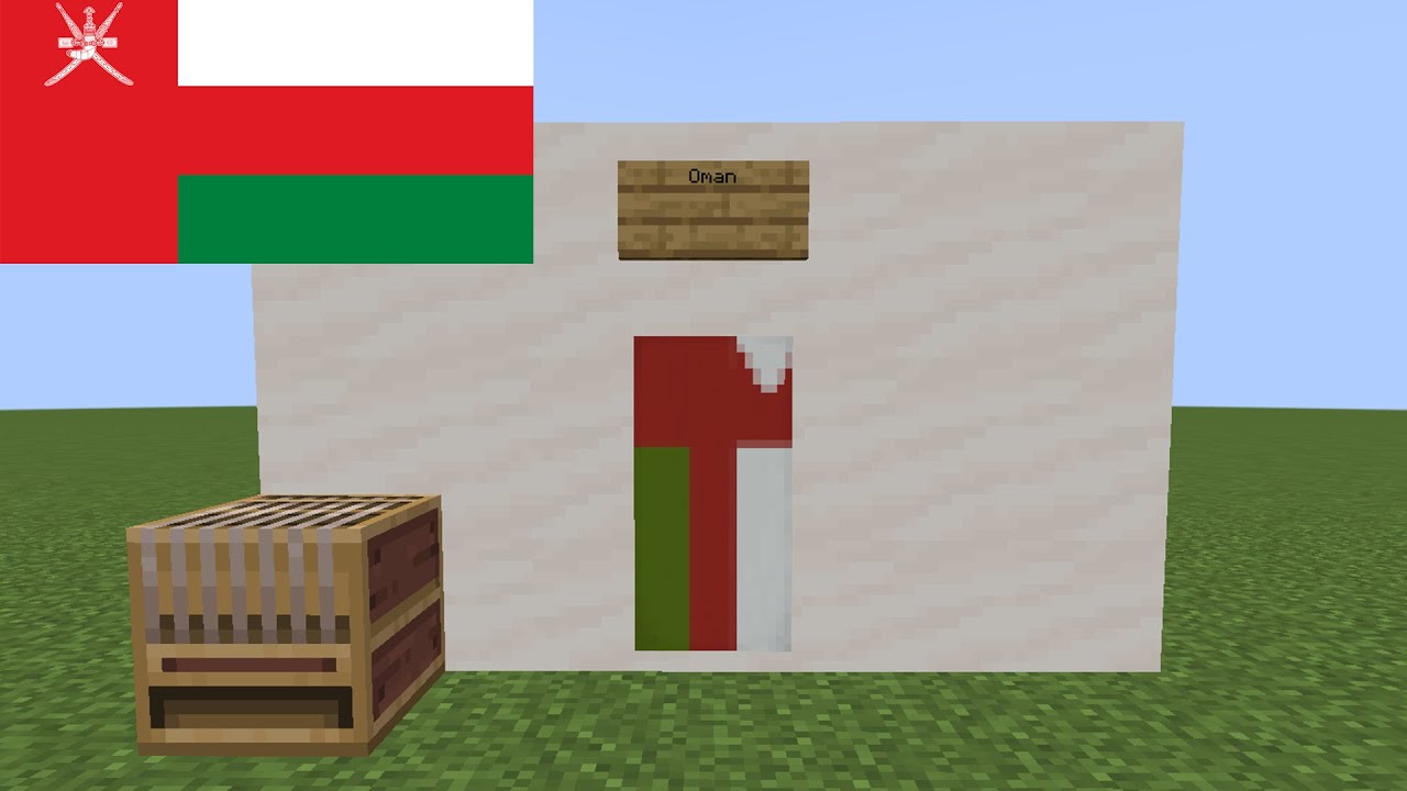 How to Make Oman's Flag in Minecraft - YouTube