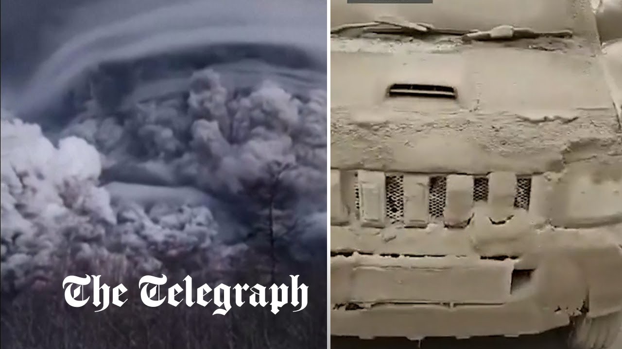 Russia: Shiveluch volcano eruption blankets entire village with ash ...