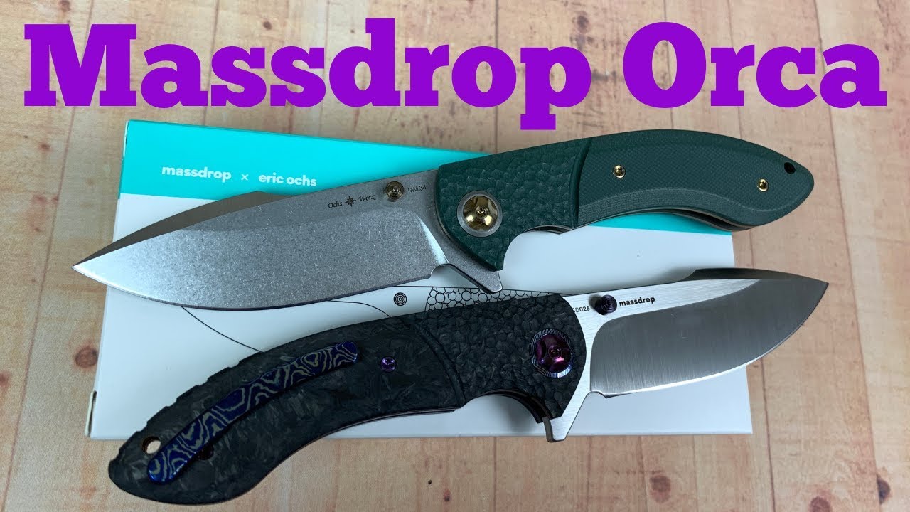 Massdrop x Eric Ochs Orca knife It’s a whale of a knife !! - YouTube