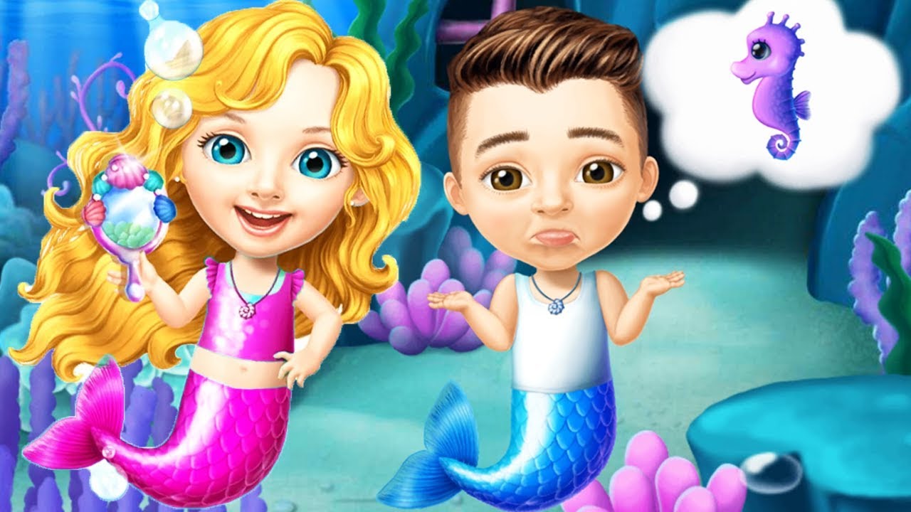 Fun Girl Care Kids Games - Sweet Baby Girl Mermaid Life - Magical Ocean ...