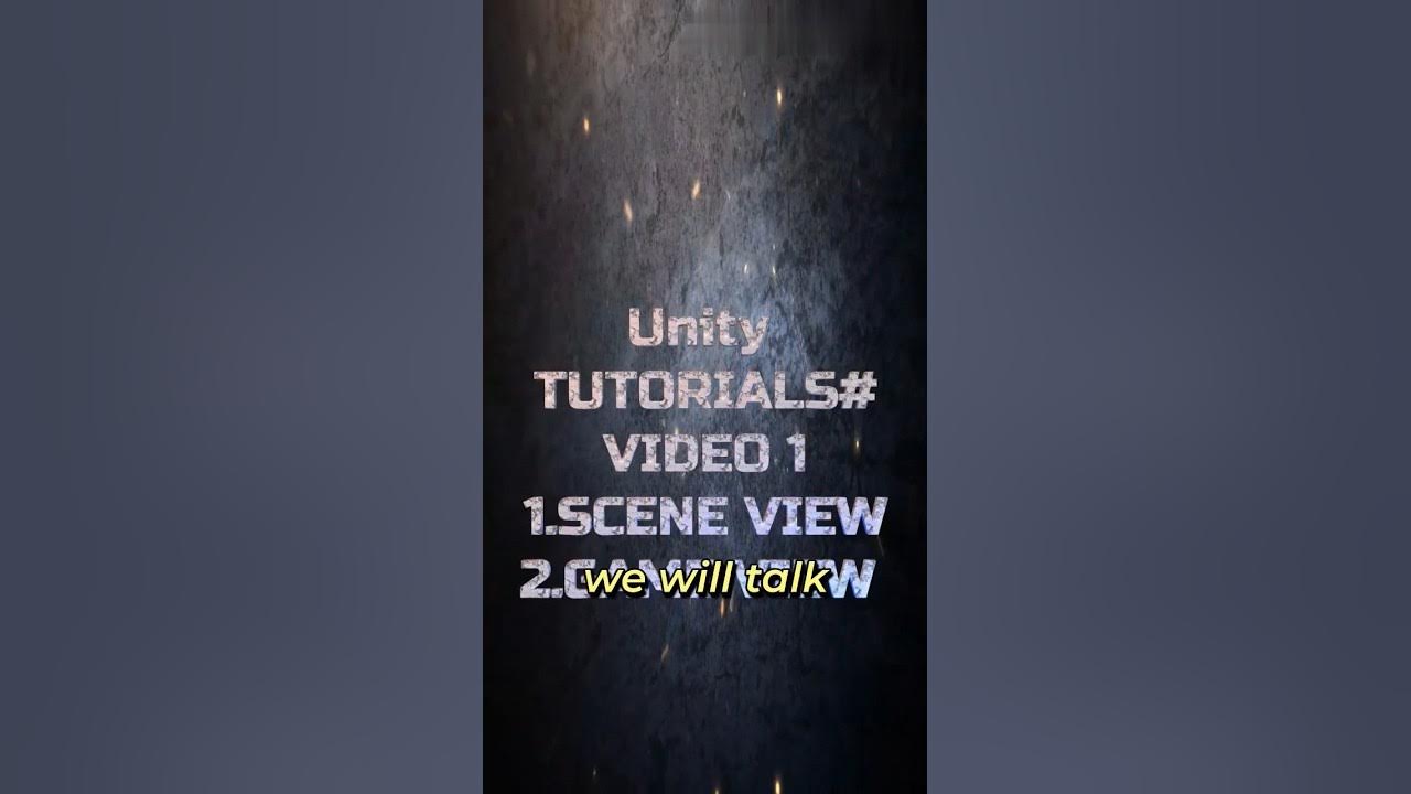 Unity Tutorial 1 #unity #gamedev #coding #shorts - YouTube