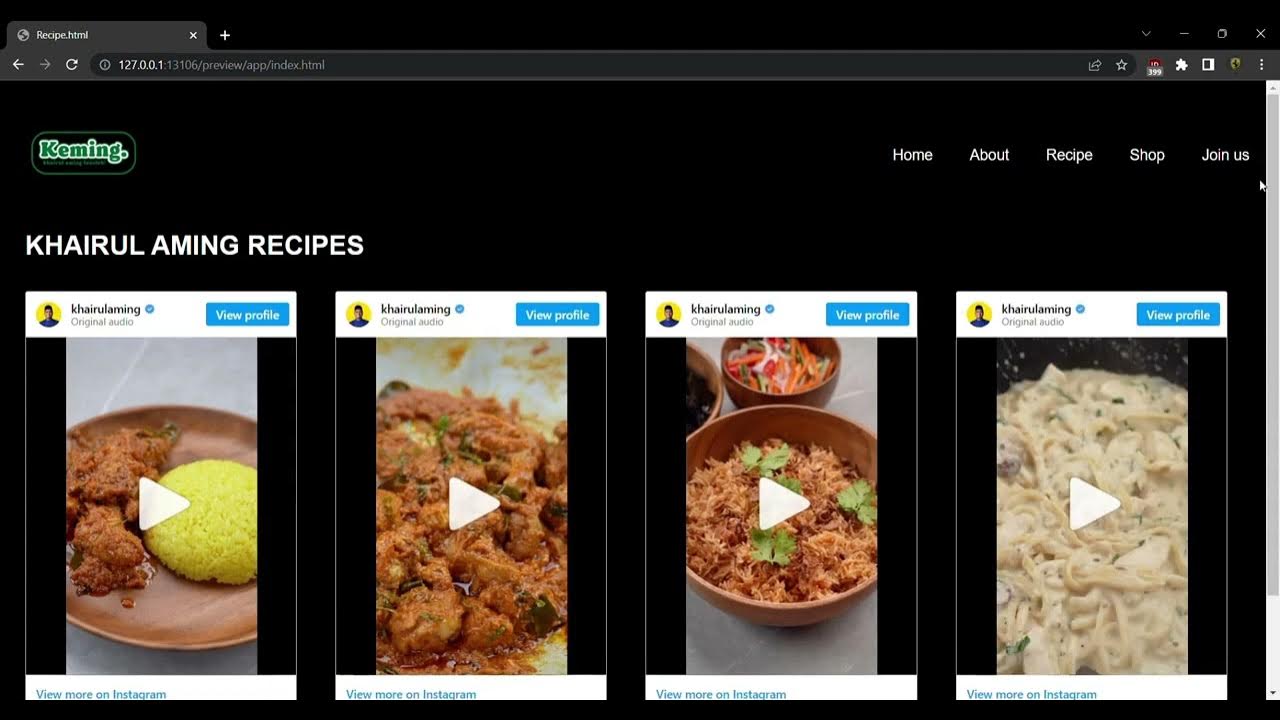 INDIVIDUAL ASSIGNMENTS 1 - HTML WEBPAGES - YouTube