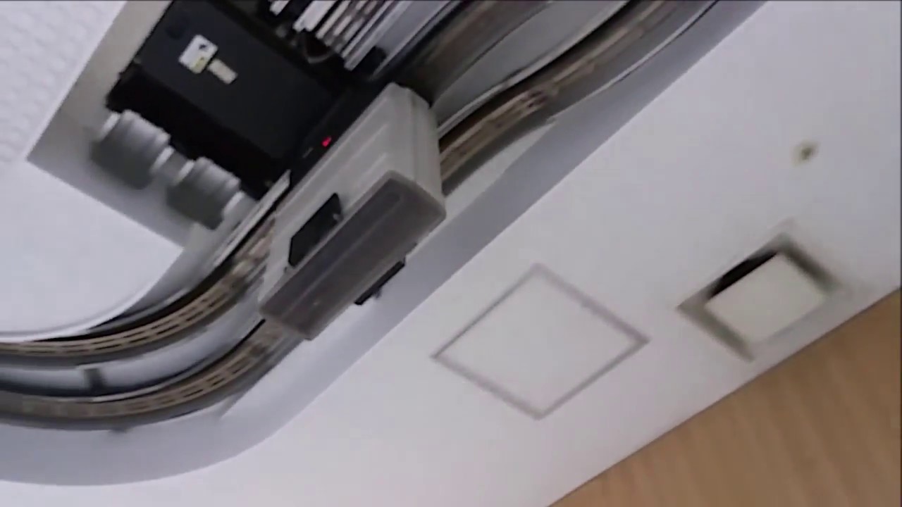 중앙대병원 천정 레일 이송시스템 / Old tech. Hospital OHC rail system - YouTube