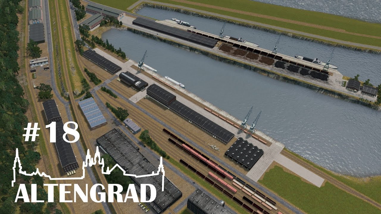 Cargo Port Industry - Cities: Skylines - Altengrad #18 - YouTube