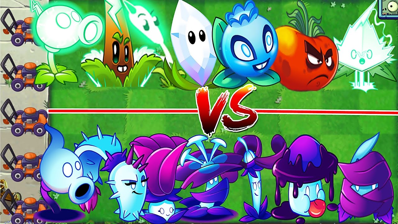 Plants vs Zombies 2 Arena: All Electric Pvz2 Vs Pvz2 All Shadow Plants ...