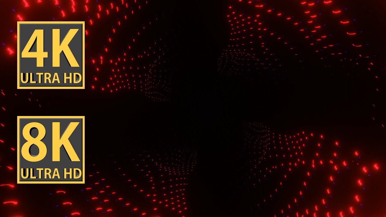 Abstract Background Video 8k Screensaver TV VJ LOOP NEON Red Blue ...