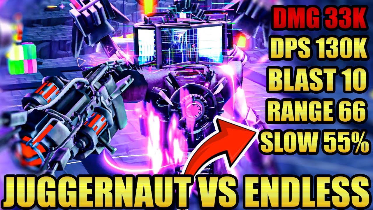 JUGGERNAUT TITAN TV MAN VS ENDLESS MODE TOILET TOWER DEFENSE - YouTube