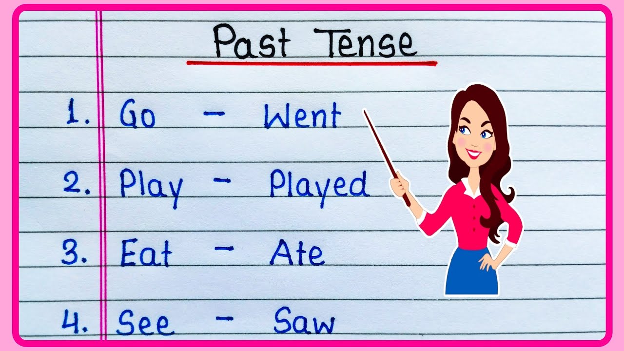 Past Tense Words 10 | 10 Examples of Past Tense | Past Tense Verbs ...