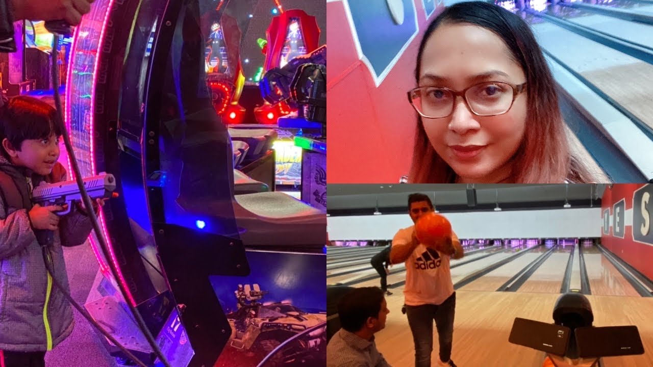 চলুন ঘুরে আসি Bowlero Mineola | ছামিকে নিয়ে প্রথম Bowling এ যাই ...