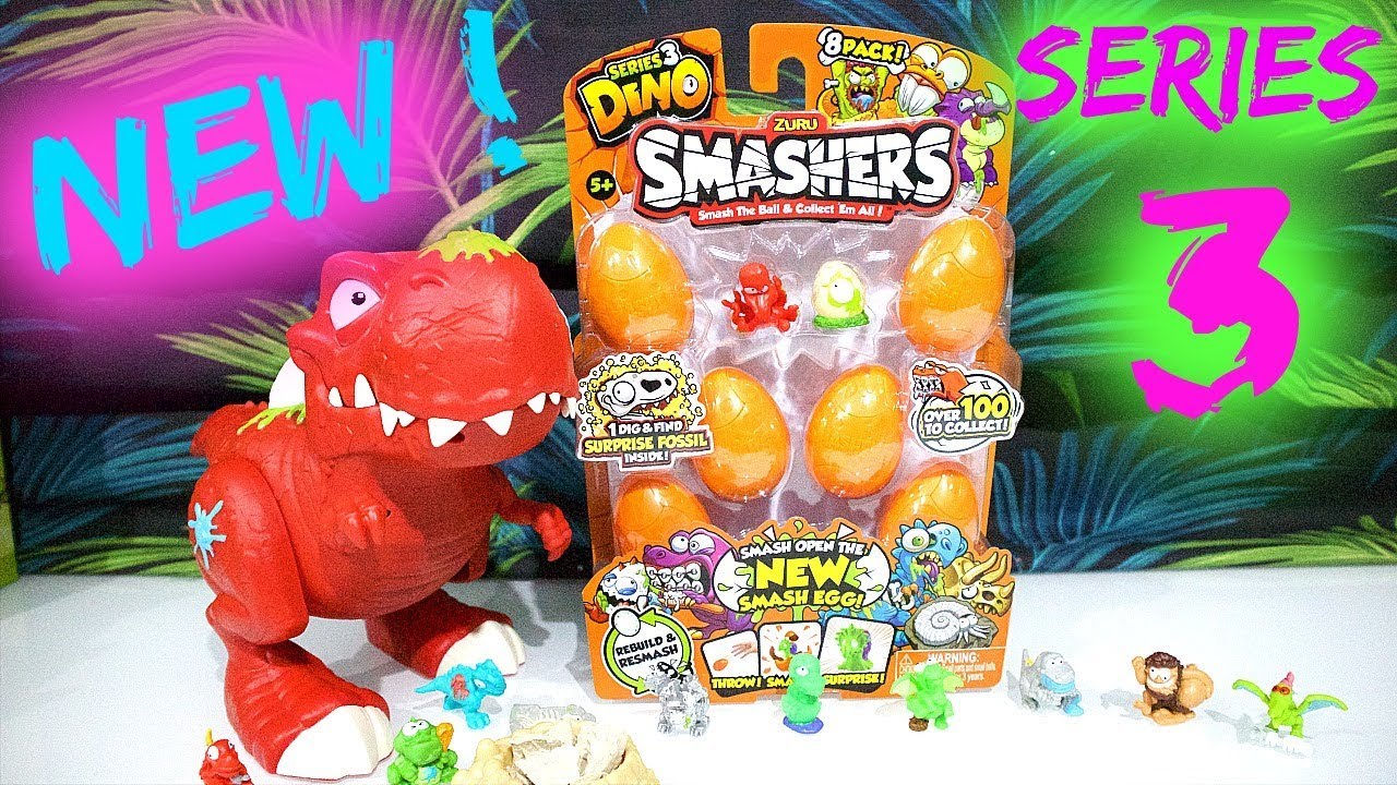 Smashers series 3 Dino 8 pack unboxing #smashersseries3 #smashersdino ...